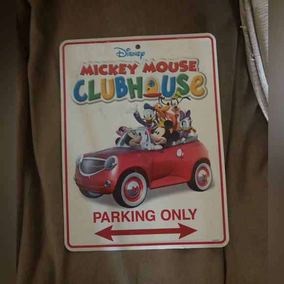 Disney | Wall Decor | Disney Mickey Mouse Clubhouse Parking Sign 996 3 ...